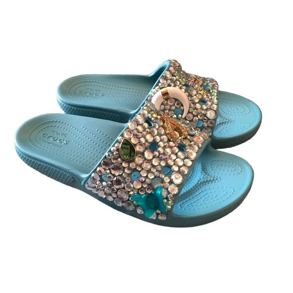 CROCS | Shoes | Custom Croc Slides | Poshmark